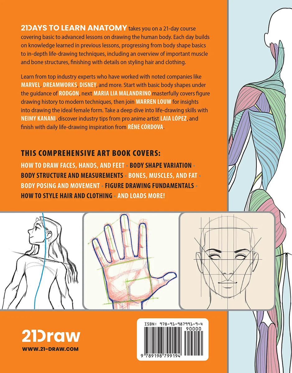 21 Days to Learn Anatomy - Master Figure Drawing – 21 Draw
