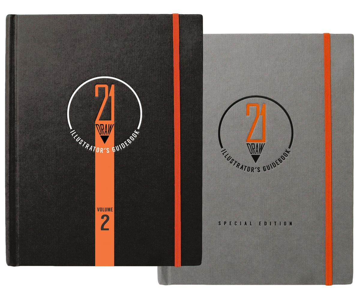 Illustrator's Guidebook 1 & 2 (HARDCOVER + EBOOKS) – 21 Draw